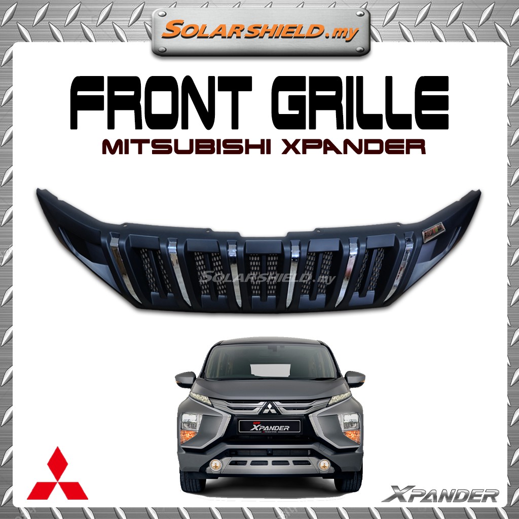 Mitsubishi Xpander Front Bumper Grill Grille Cover With Chrome Lining ...