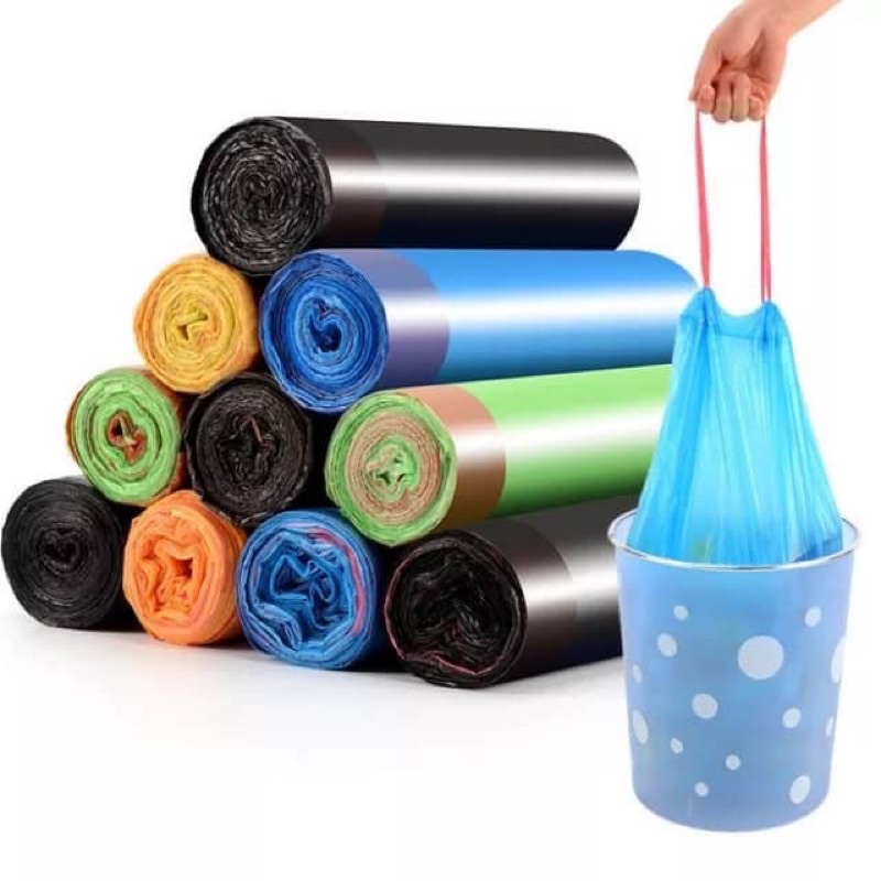 🔥Ready Stock🔥Plastik Sampah Bertali Garbage Plastic Bag with strap ...