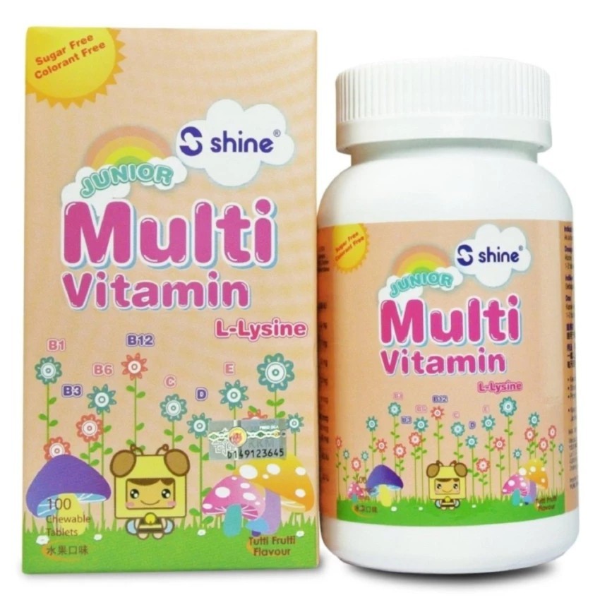 Shine Junior Multivitamin L-Lysine 100's | Shopee Malaysia