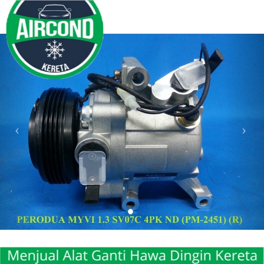 ORIGINAL DENSO RECOND PERODUA MYVI 1.3 2003 FIRST MODAL LAMA SV07C 4PK ...