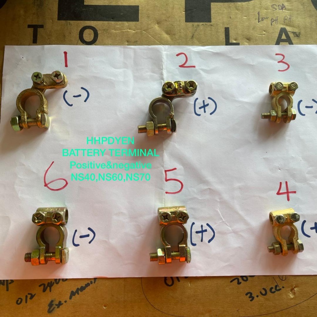 BATTERY TERMINAL (KEPALA BATTERY) (POSITIVE / NEGATIVE) [NS40S/L, NS60S ...