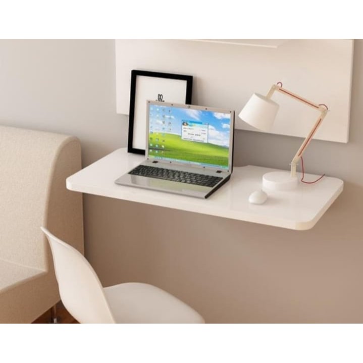 Wall Folding Table Laptop Table 60 x 40 cm Minimalist Table, Sticky ...