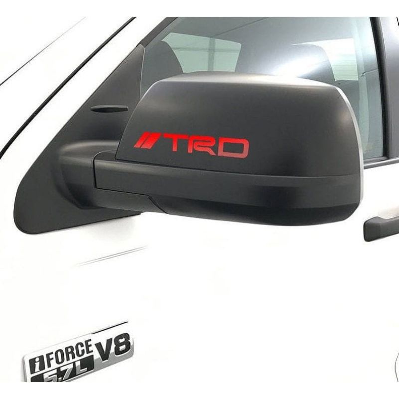 2pcs) Side Mirror TRD LOGO Sticker Cutting Vinly Decals | Shopee Malaysia