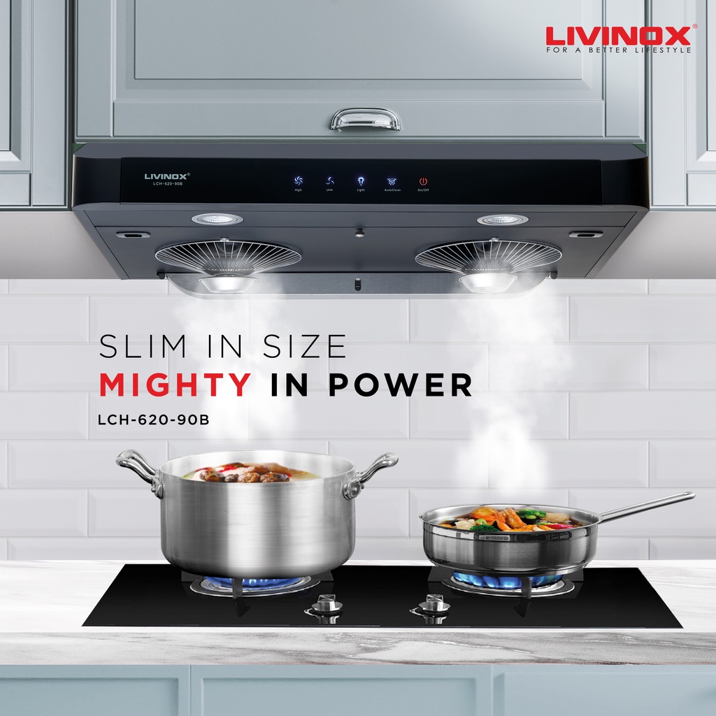 LIVINOX Slim Hood Cooker Hood Telescopic Hood | Shopee Malaysia