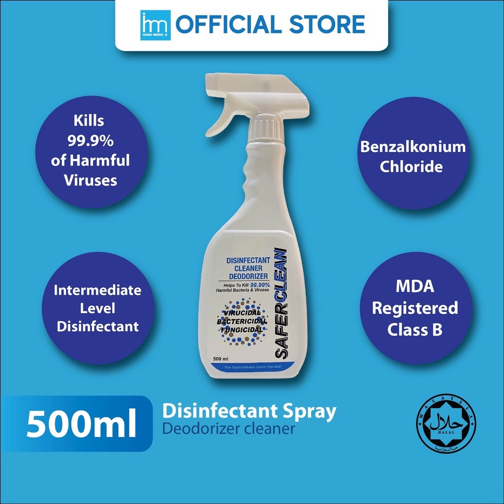 Saferclean Disinfectant Cleaner Deodorizer (500ml) | Shopee Malaysia
