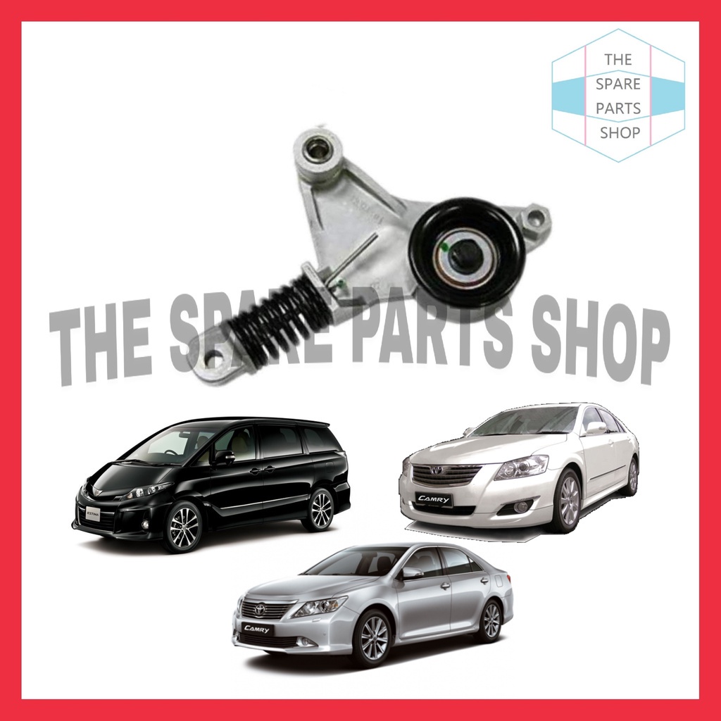 TOYOTA ESTIMA ACR50 VELLFIRE ANH20 2.4 CAMRY ACV40 ACV51 FAN BELT TENSIONER (HAVE SPRING) OEM ...
