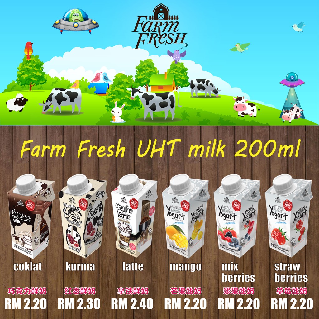 Original Farm Fresh UHT Milk (200ml x 24kotak) | Shopee Malaysia