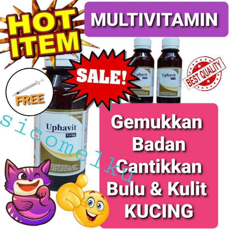 UPHAVIT Sirap Vitamin Kucing Aktif & Cergas | Shopee Malaysia
