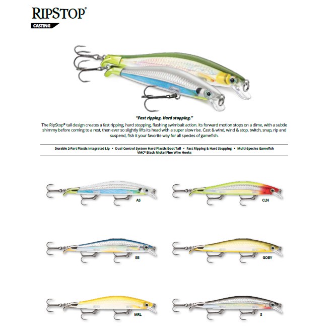 Rapala RipStop // RPS09 // 9cm 7g Fishing Lures (Choice of Colors ...