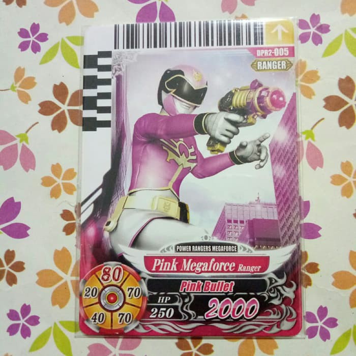 Power ranger card battle normal ranger pink megaforce v2 | Shopee Malaysia