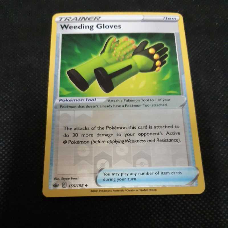 Pokemon Card TCG: Chilling Reign Item/ Stadium Trainer: Rugged Helmet ...