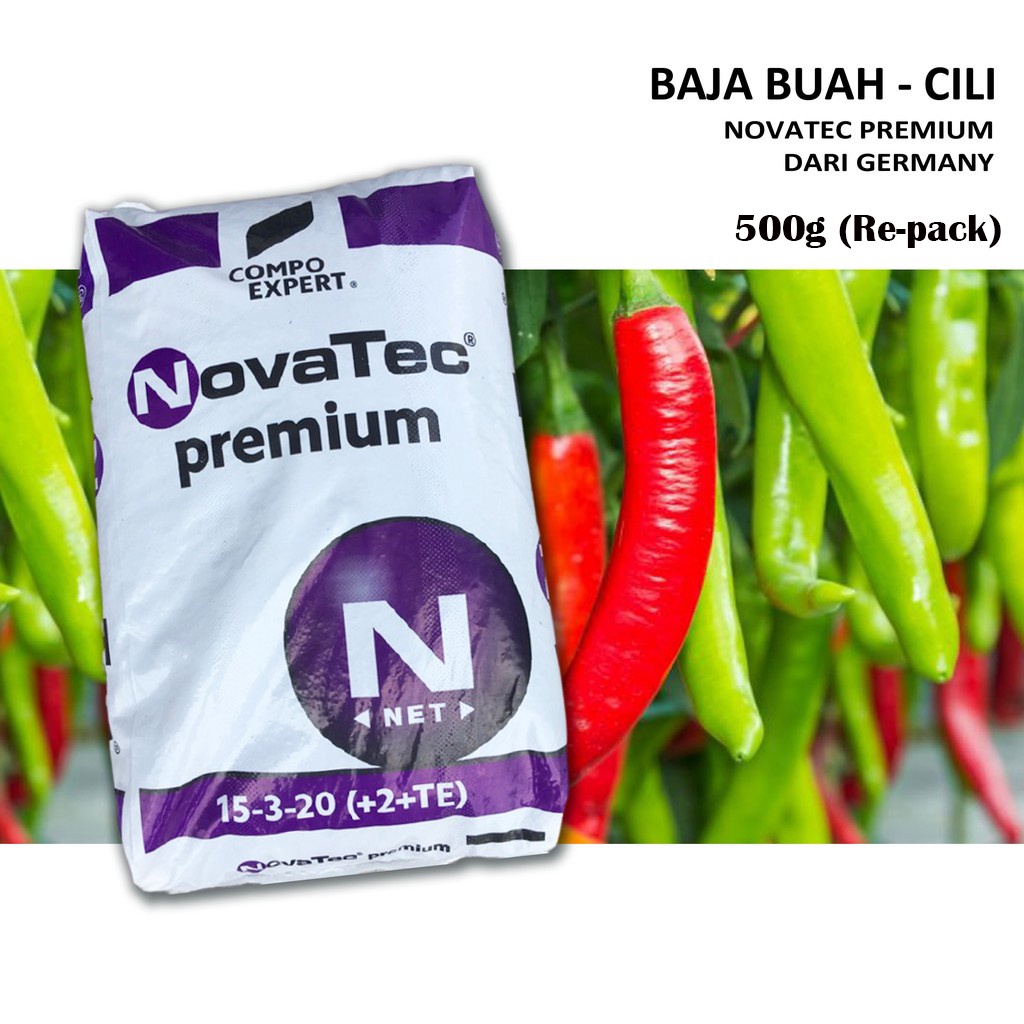 500g Baja Cili NOVATEC PREMIUM 15:13:20 (+2+TE) Made in Germany ...