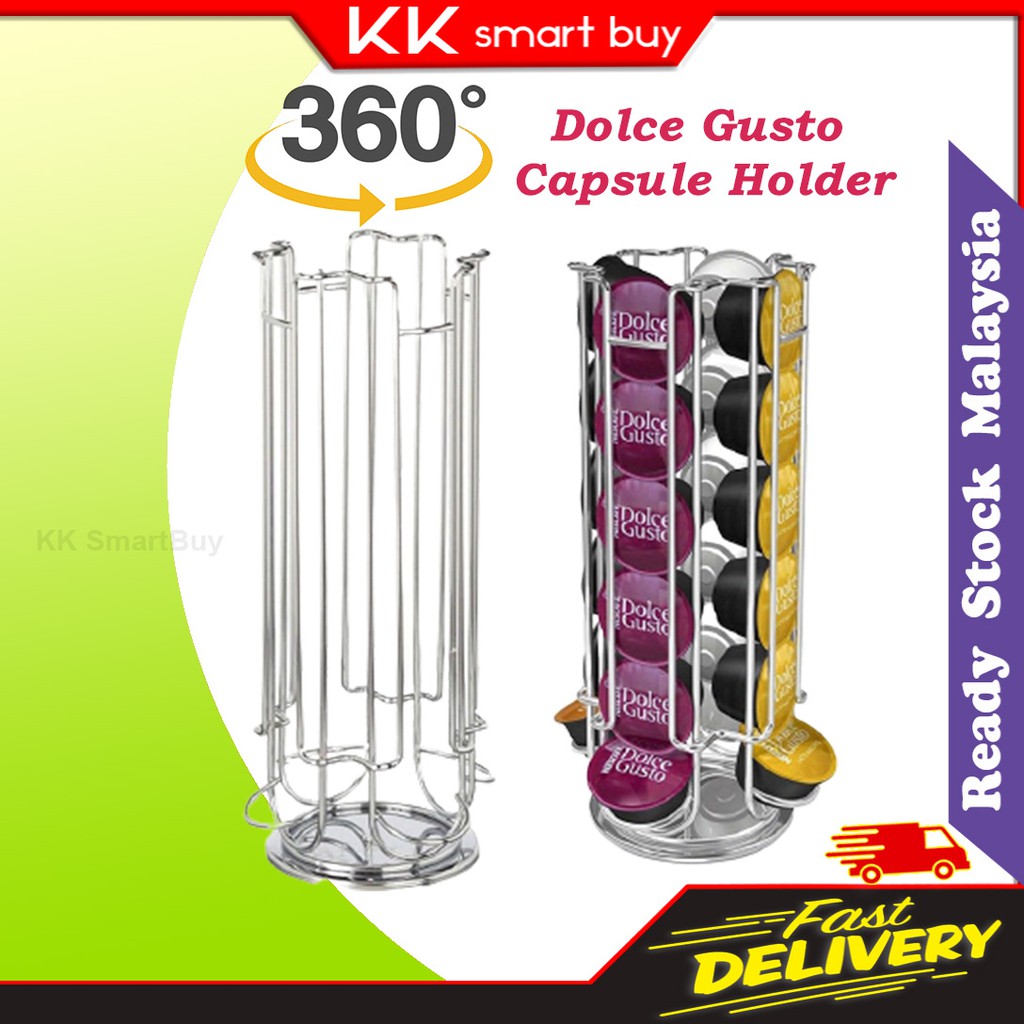 Rotating Base Nescafe Dolce Gusto 24 Pods Rotating Coffee Holder Rack ...