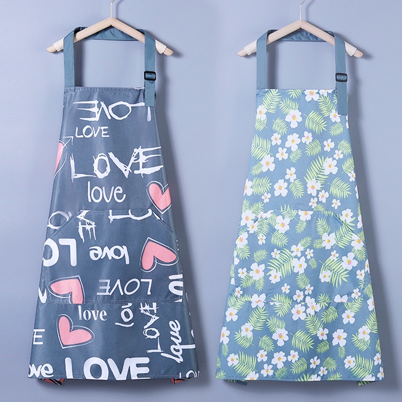 Apron dapur rumah 2021 gaya asing baharu kalis air dan kalis minyak ...