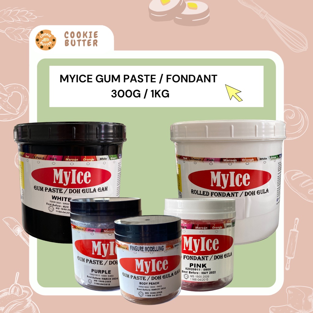 MyIce Rolled Fondant/Doh Gula/ MyIce Gum Paste/Doh Gula Gam/Purple ...