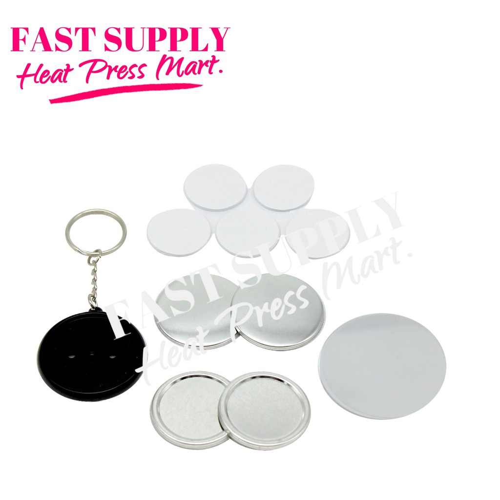 58mm Button Badge with Keychain (Long or Short Chain) 100 pcs | Shopee ...