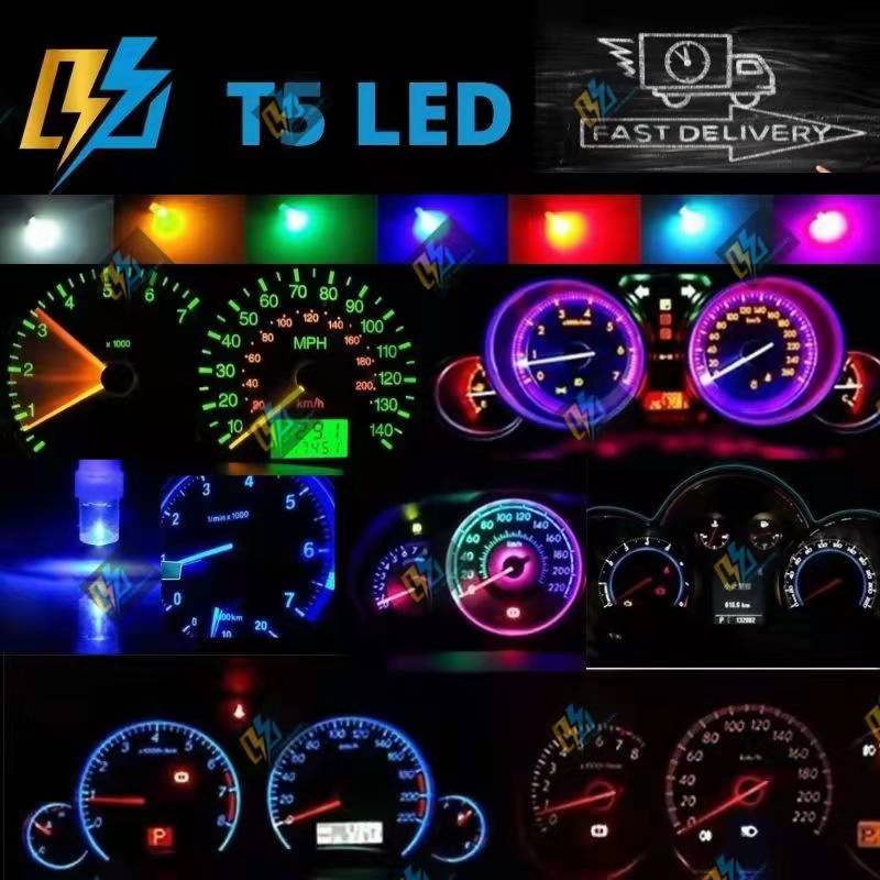 1pcs T5 SMD Wedge Instrument Dashboard Car Meter LED Light Bulb WHITE ...