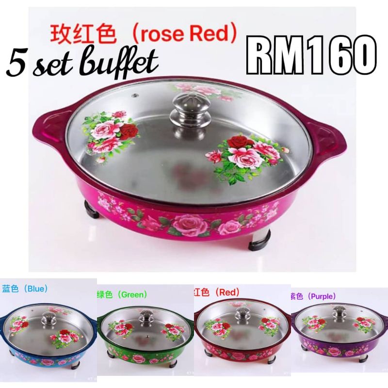 34×28 BUFFET EMBOSSED COLOUR SET BUFFET BULAT,TRAY KENDURI, SET BUFFET ...