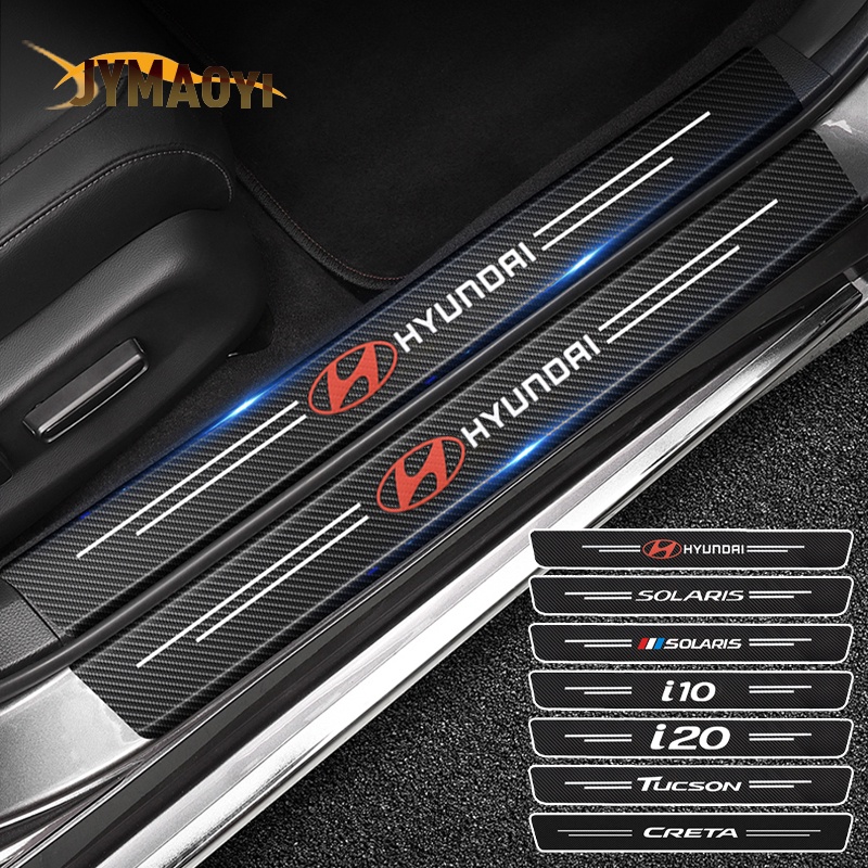 4PCS Car Door Sill Strip Anti Scratch Side Door Step Protector Sticker ...