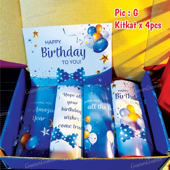 Happy Birthday Gift box set KITKAT Surprise Gift Box Set KITKAT 生日快乐 礼盒 ...