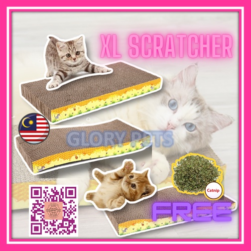 Cakar Kucing Cat Scratching Board Scratch Mainan Kucing Dalam Sangkar ...