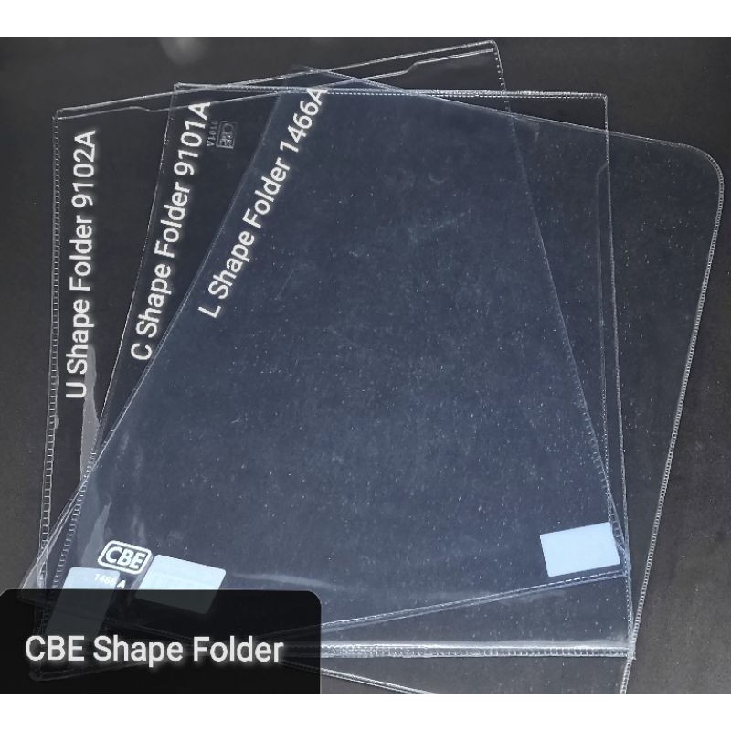CBE Clear Folder A4 & A5 Size (PVC) 1pcs L/U/C Shape | Shopee Malaysia