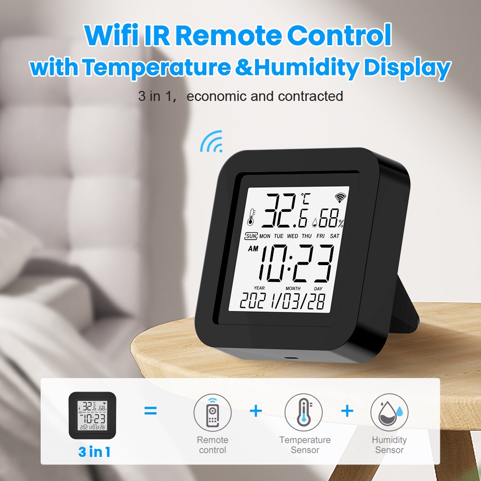 Tuya Smart WIFI IR Universal Remote Controller with Temperature ...