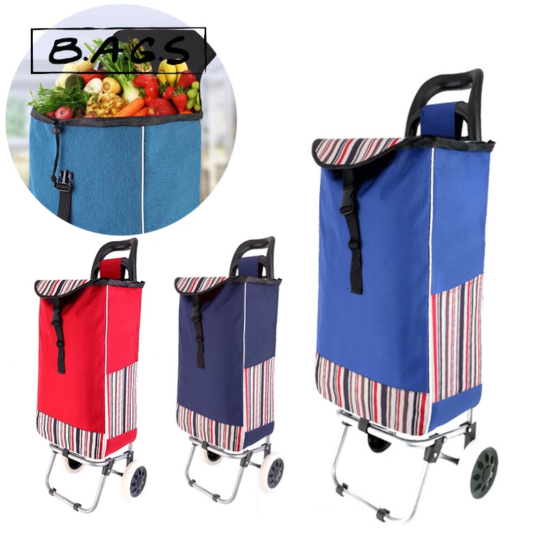 TheBags Portable Light Cotton Shopping Cart Household Trolley Shopping ...
