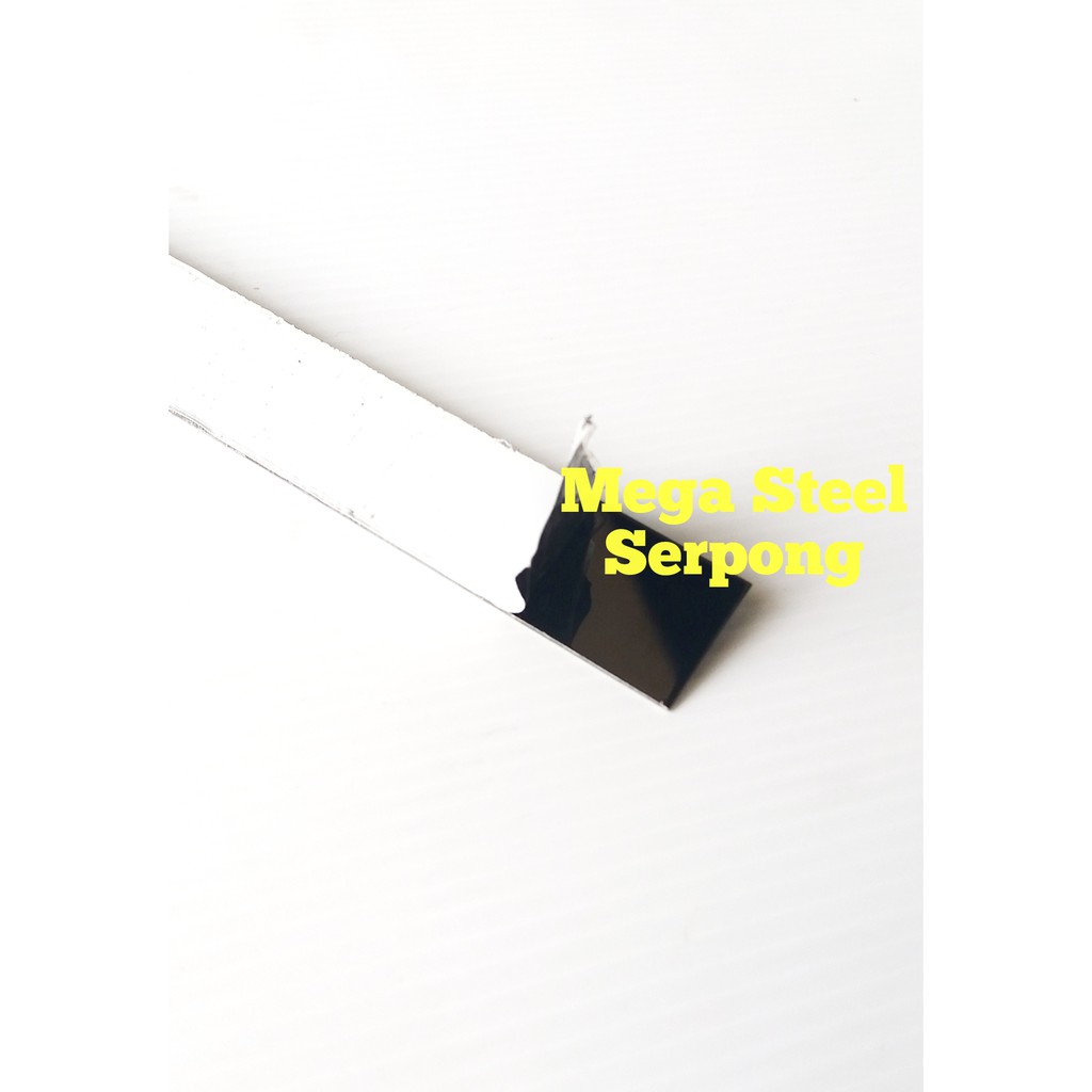 HITAM Plate Strip Black Black Black Mirror Stainless Steel Uk. 2cm x ...