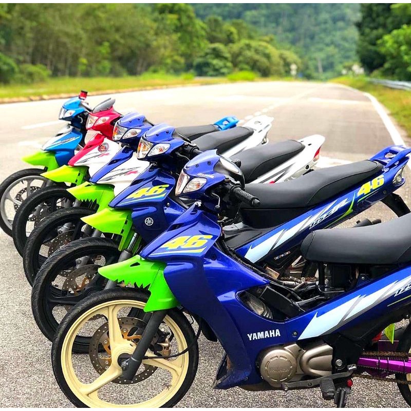 COVERSET YAMAHA 125z 125ZR ALL DESIGN | Shopee Malaysia