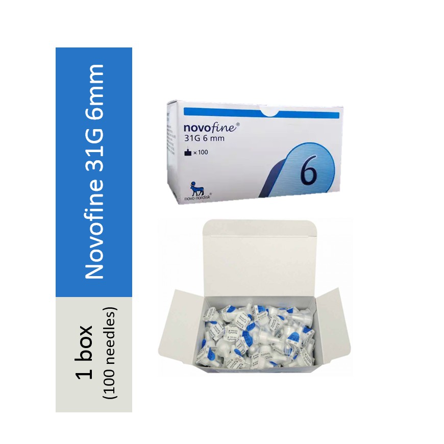 NOVOFINE Insulin Pen Needles 6MM 31G 30S/100PCS | Shopee Malaysia