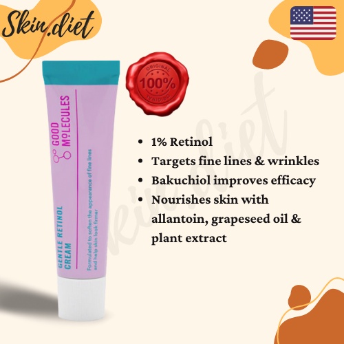 (Ready Stock) GOOD MOLECULES Gentle Retinol Cream 30ml (SkinDiet ...