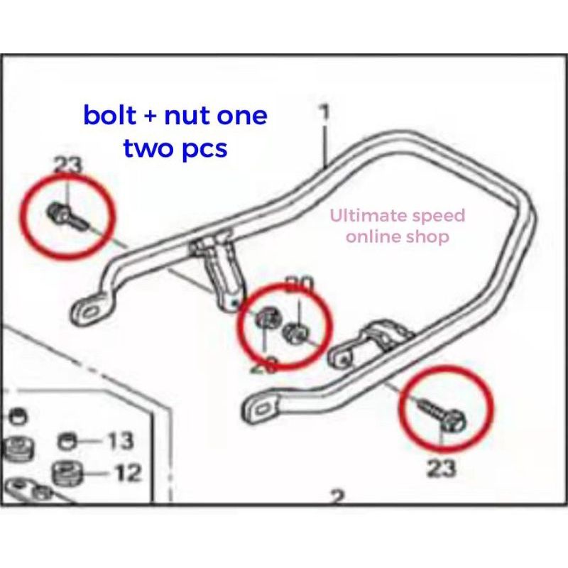 SKRU NUT SET ORIGINAL L BAR KARIER EX5 DREAM SKRU KARIE EX5 DREAM L BAR ...