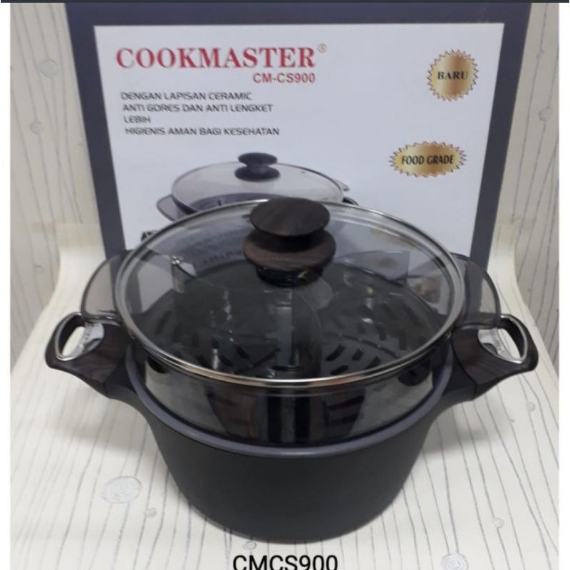 Cookmaster CMCS900 24cm Casserole Die Cast Steamer Pot Steamer Pot ...