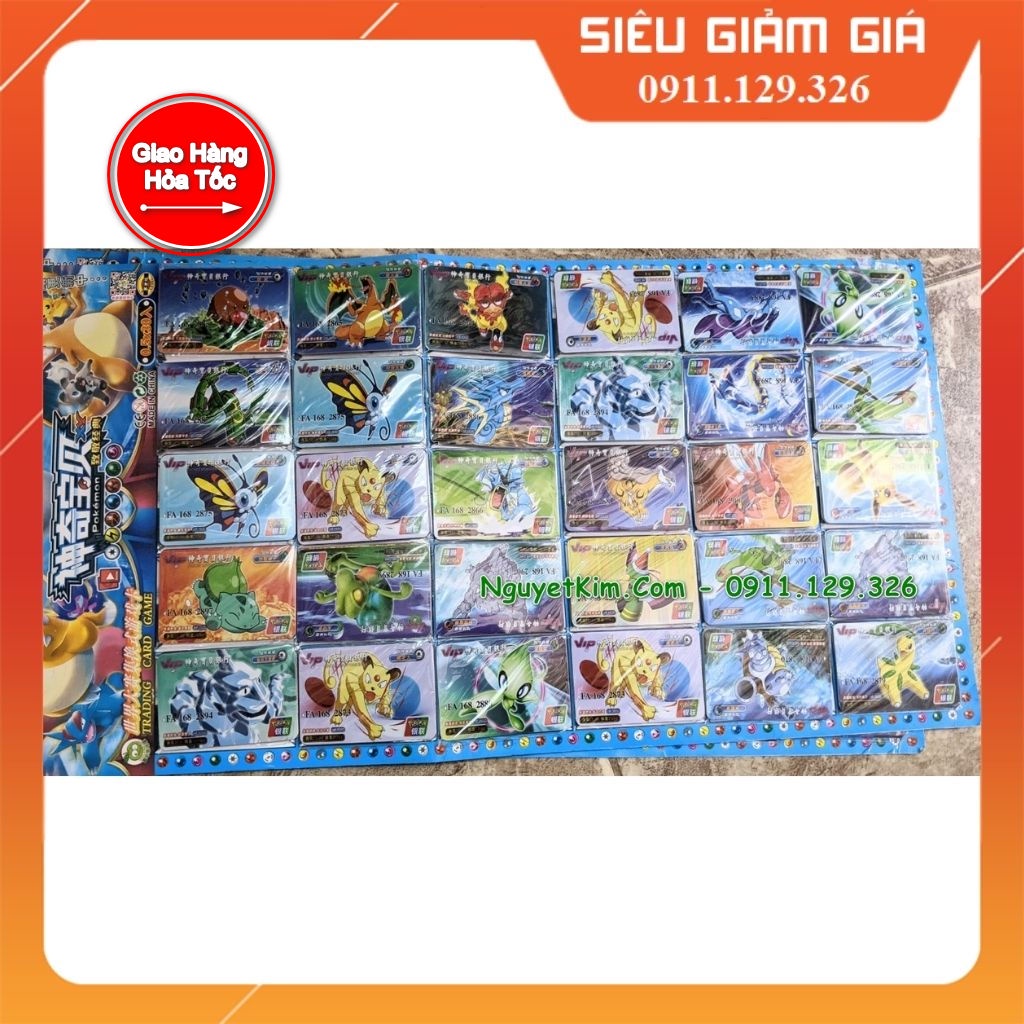 Blister of 30 Sets of Beautiful Vip Plastic Pokemon Cards, Each Set of ...