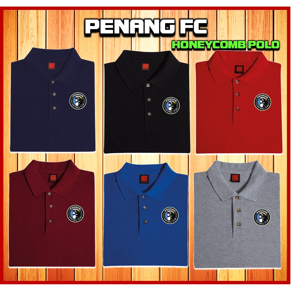 PFC PENANG FC POLO TSHIRT | COLLAR TSHIRT | HONEYCOMB POLO | SMART ...