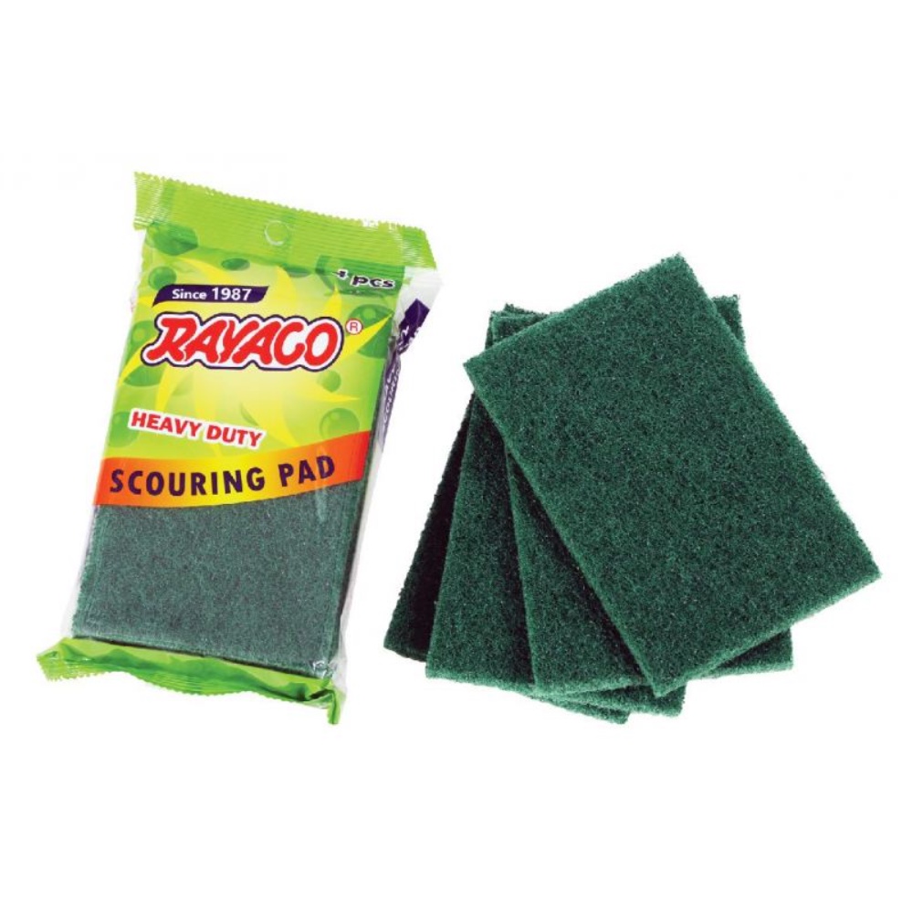 Rayaco Scouring Pad Superior Green Polyester Cleaning Pad Sink ...