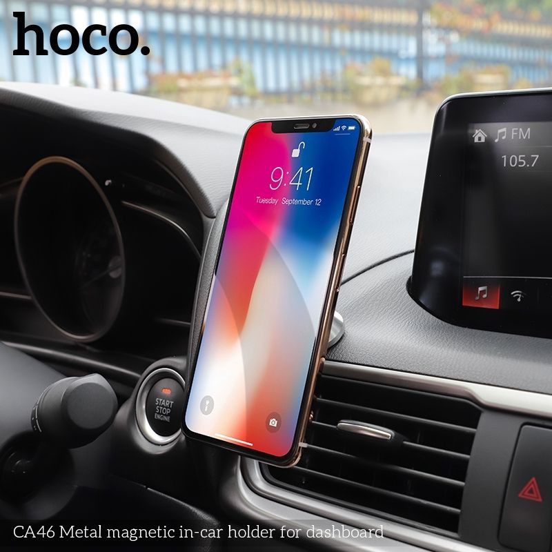 Hoco CA46 Metal Magnetic in-car holder for dashboard | Shopee Malaysia