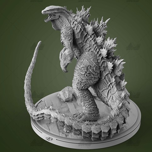 Super Godzilla 3D STL File for PLA ABS Filament and Resin 3D Printer ...