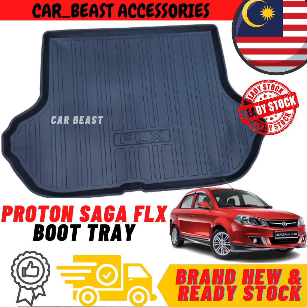 🔥PROTON SAGA FLX 🔥 PCT OEM BOOT TRAY /LUGGAGE TRAY Non Slip Rear Trunk ...
