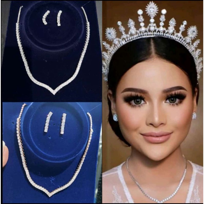 Original Zircon Aurel Crown / Premium Crown Wedding Long To Ears ...