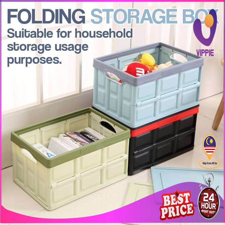 VIPPIE 30L/56L/70L Multipurpose Container Foldable Car Trunk Boot ...