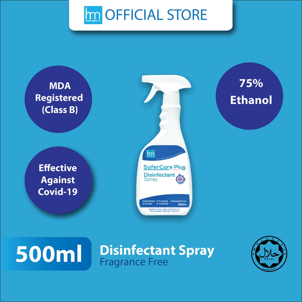 Saferclean Plus Disinfectant Spray (500ml) | Shopee Malaysia
