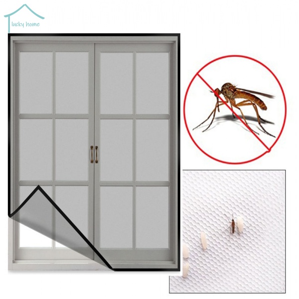 DIY Large size Velcro Mosquito net Self adhesive window screen anti ...