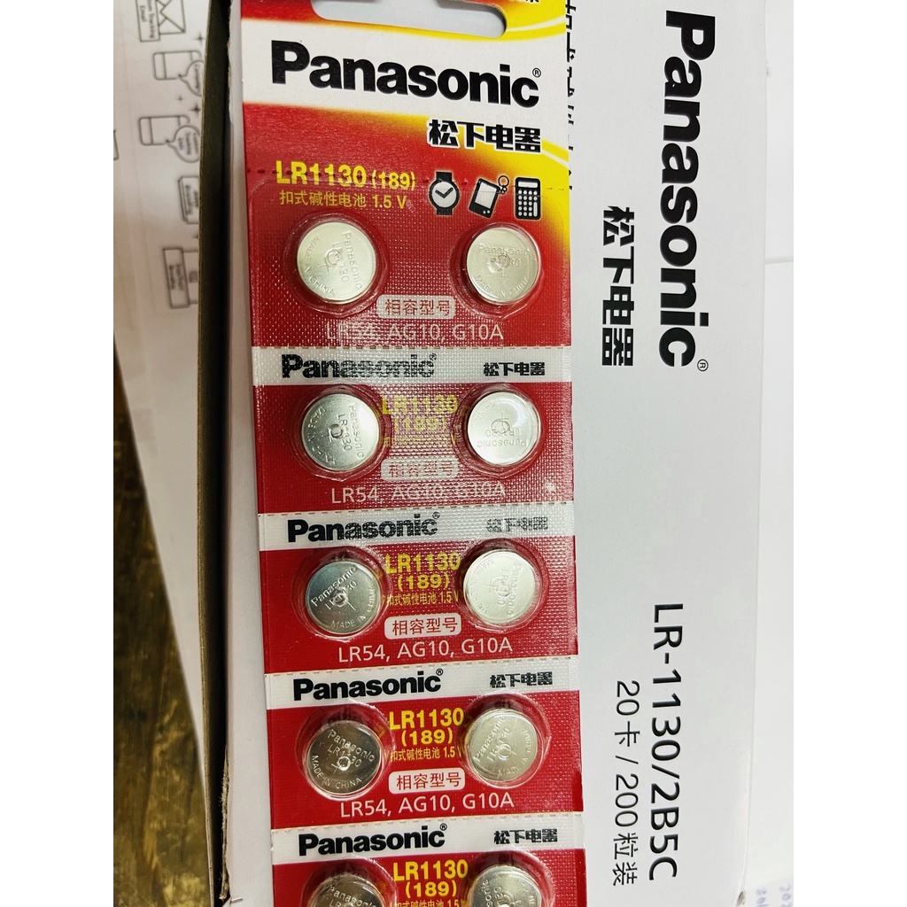 LR1130 2B5C LR1130 LR54 AG10 G10A Original Panasonic Battery 1pc CR2025 CR2016 CR2032 CR1620 CR1616 CR 1632 CR1220 Shopee Malaysia
