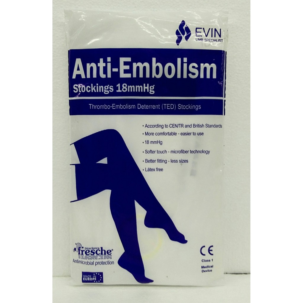 Evin Anti-Embolism Stockings 18mmHg Thigh High (S / M / L) | Shopee ...