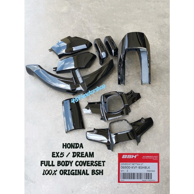 HONDA EX5 DREAM FULL BODY COVERSET COVER SET BLACK NEW BLUE RED ORI - 100% ORIGINAL BSH | Shopee ...