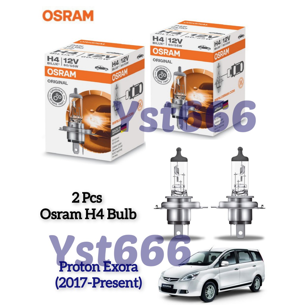Osram Bulb H4 12V 60/55W Proton Exora (100% Original) 2pcs | Shopee ...