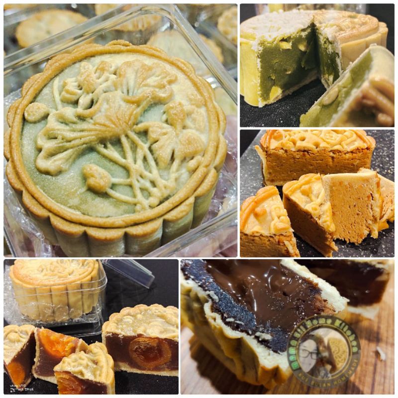 KUIH BULAN HALAL MOONCAKE MUSLIM MOON CAKE LOTUS EGG YOLK KEK PANDAN ...