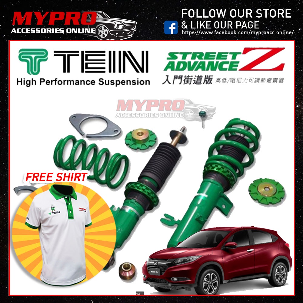 🇯🇵Best🔥Honda HR-V HRV 2015+ TEIN Street Advance Z Adjustable Suspension / Coilover | Shopee Malaysia